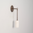Brass Suspended Alabaster Sconce - Marble Wall Lamp